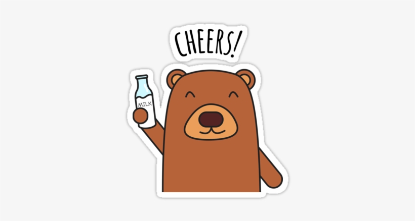 Cheers Bear Redbubble Sticker - T-shirt PNG Image | Transparent PNG ...