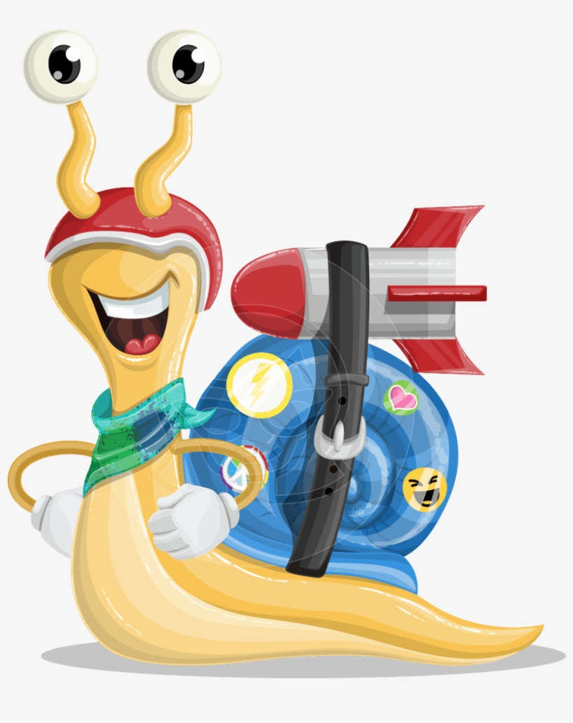 Snap The Rocket Snail - Clip Art Speedy PNG Image | Transparent PNG ...