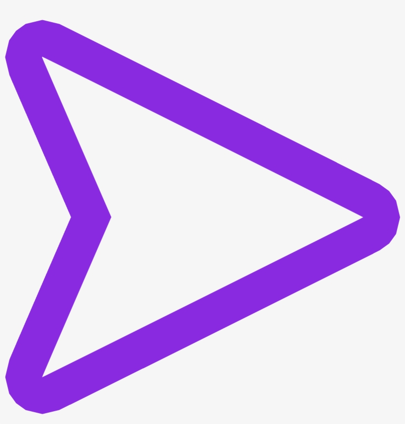 Arrow Blue Purple Arrowhead Round Corners Right Psd - Arrow Rounded ...