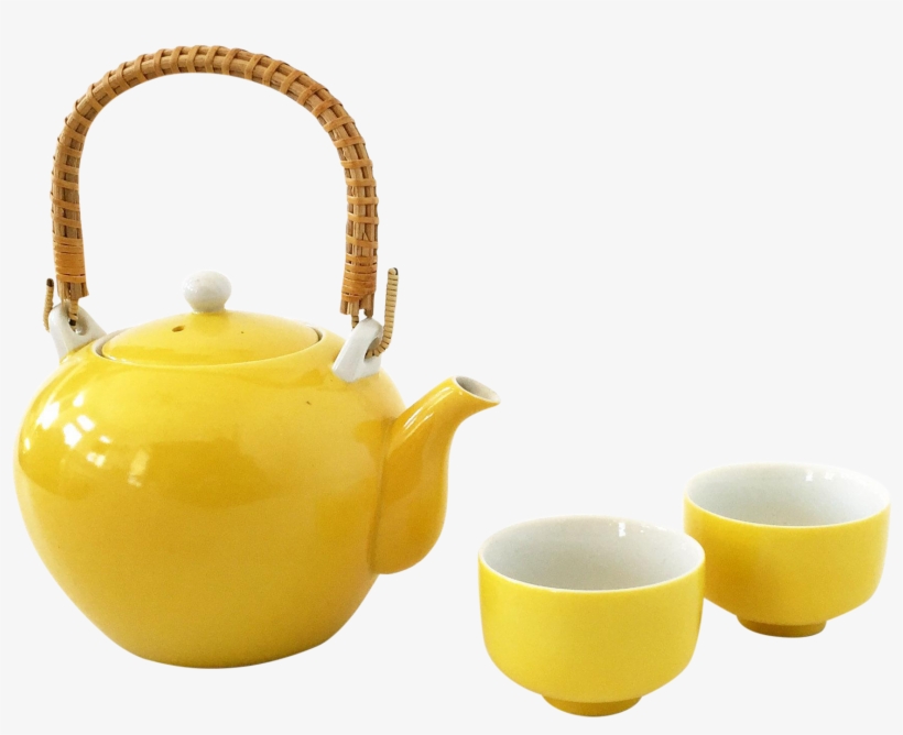 Download Transparent Tea Yellow - Yellow Tea Set | Transparent PNG ...
