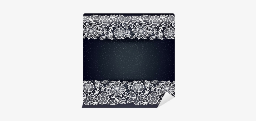Abstract Lace Ribbon Seamless Pattern With Elements - Lace PNG Image ...