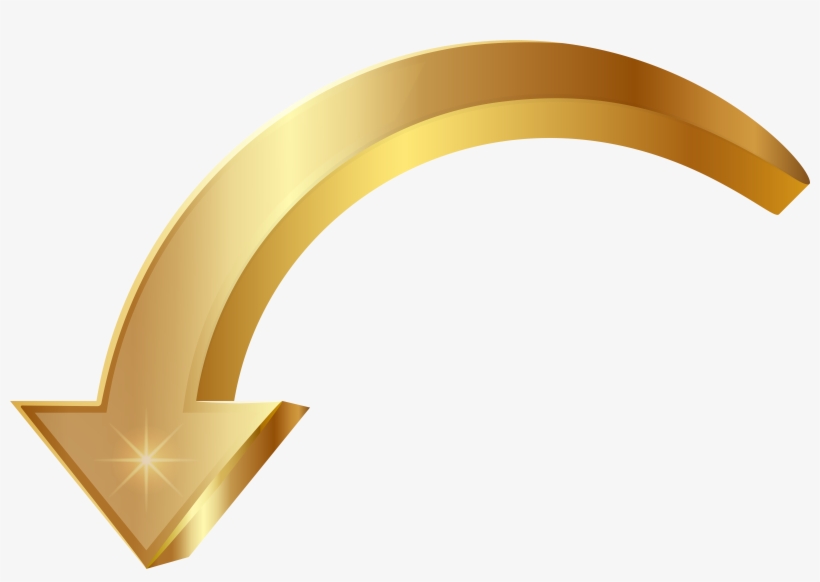 Download Arrow Gold Png Clip Art Image | Transparent PNG Download | SeekPNG