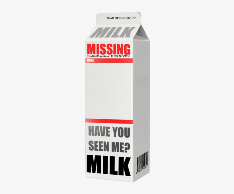 Download Milk Carton Missing Png Have You Seen Me Milk Transparent 