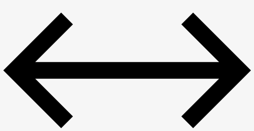Resize Horizontal Icon - Arrow Png Both Sides PNG Image | Transparent ...
