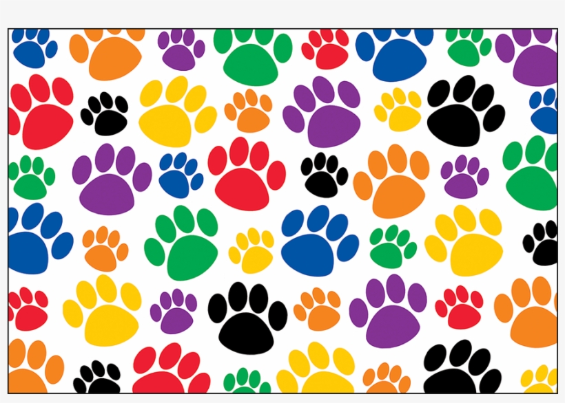 Download Tcr4799 Colorful Paw Prints Postcards Image - Colorful Paw ...