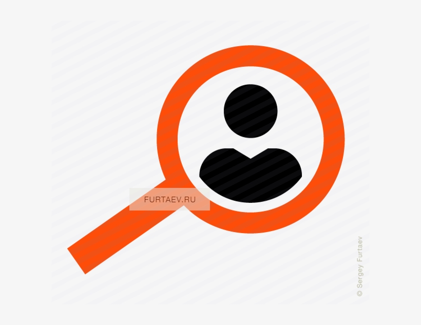 Download Vector Icon Of Man Under Magnifying Glass - Magnifying Glass ...