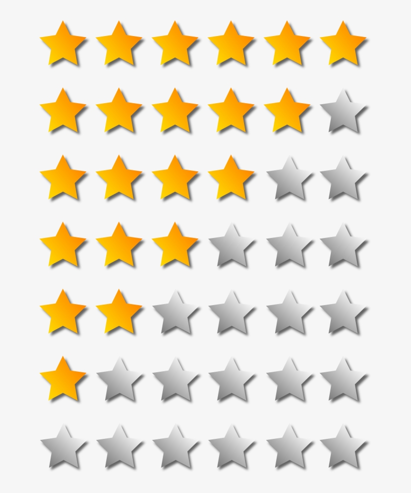 Download 6 Star Rating System The World Of Tim Graphic Transparent ...