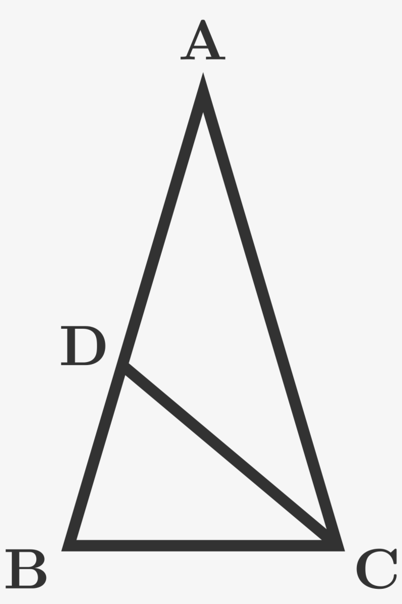 Isosceles Triangle For Kids - Isosceles Triangle Abc PNG Image ...