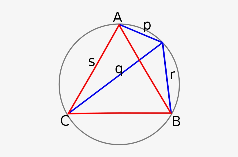 Equilateral Triangle And Other Lines In A Circle - Polygon PNG Image ...