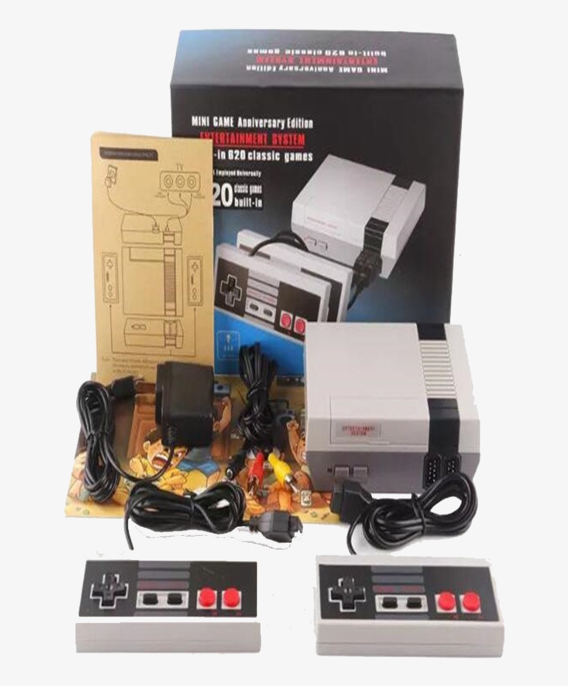 Retro 8 Bit Mini Tv Console, 620 Games Built In, Dual - Video Game ...