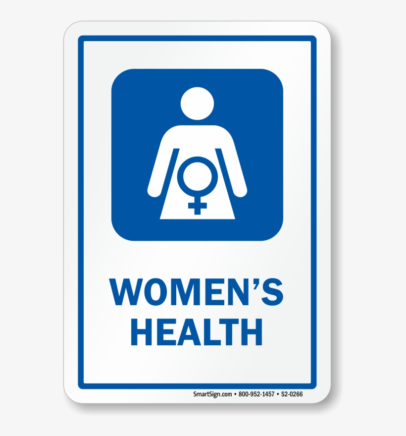Women's Health Sign With Female Health Care Symbol - Health Educator ...