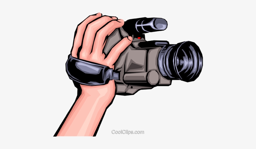 Handheld Video Camera Clipart