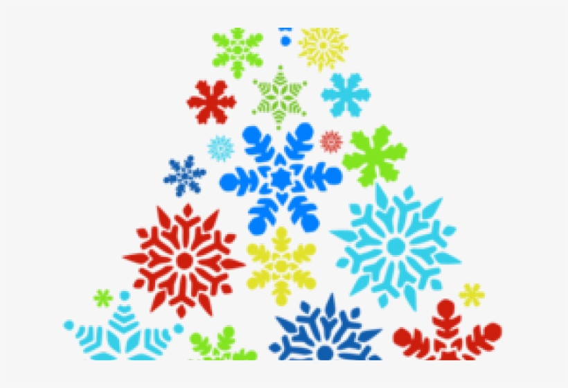 Snowflake Clipart Fun - Christmas Tree Round Ornament PNG Image ...