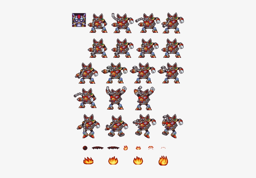 The Shyguy Kingdom - Flame Mammoth Sprites PNG Image | Transparent PNG ...