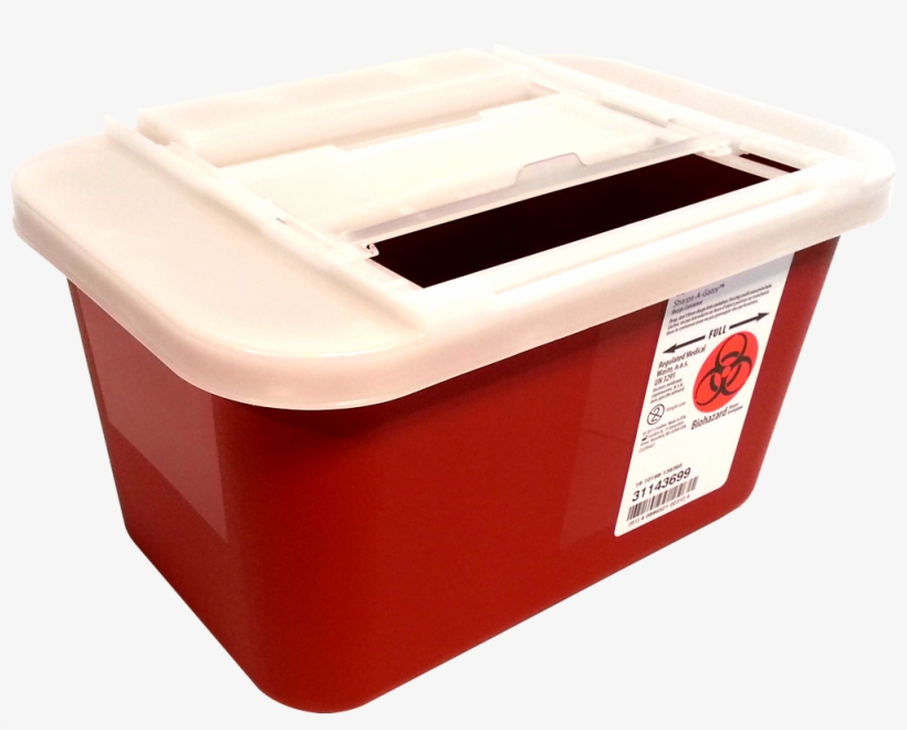 Sharps Container 1 Gallon Red Sharps Disposal - Waste PNG Image ...
