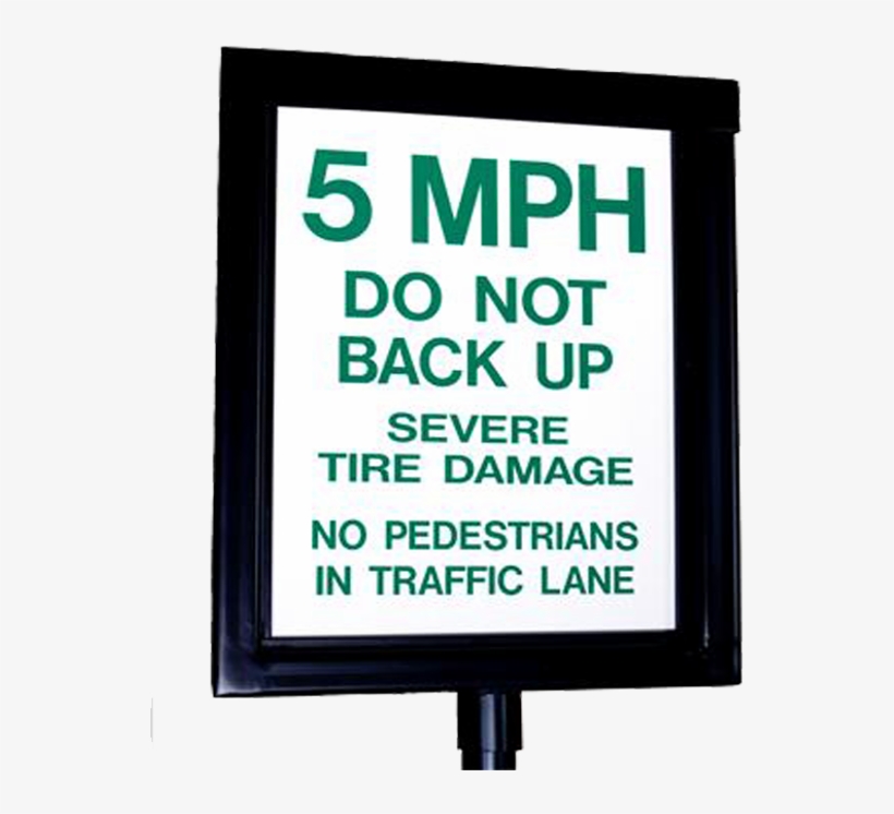 14100 Guardian Manual Spikes Warning Sign Lighted Hero - Buckle Up PNG ...