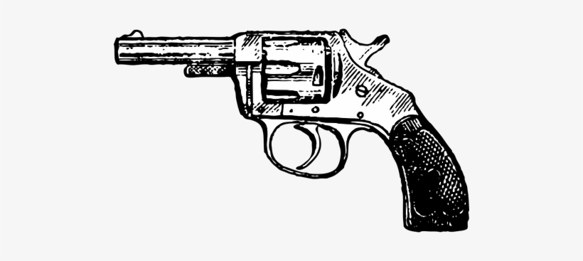 Revolver Vector Clipart - Guns Black And White PNG Image | Transparent ...