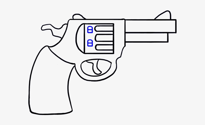 28 Collection Of Pistol Drawing Easy - Drawing PNG Image | Transparent ...