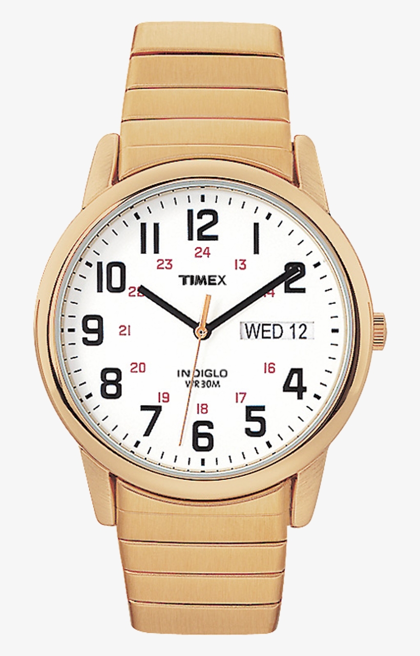Easy Reader Day Date 35mm Expansion Band Watch - White Dial Men Timex ...