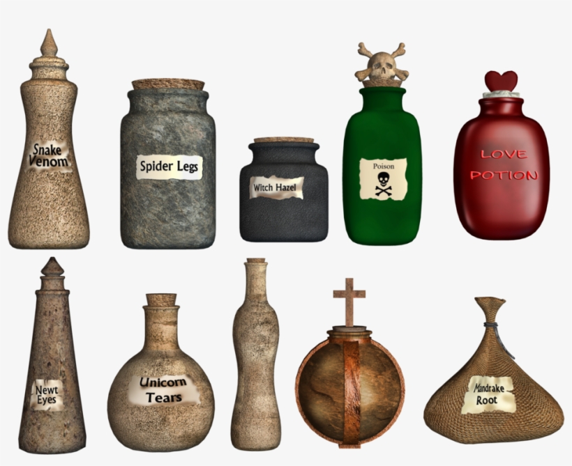 Spooky Potions Stock By - Magic Potion Bottle Png PNG Image ...