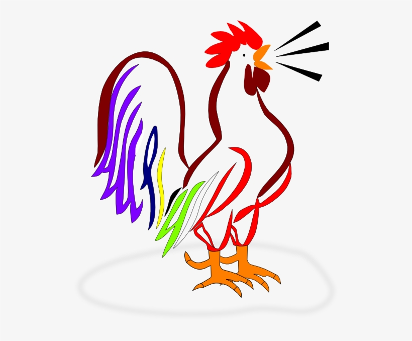Rooster Clipart De Colores - Chicken And Rooster Clipart PNG Image ...