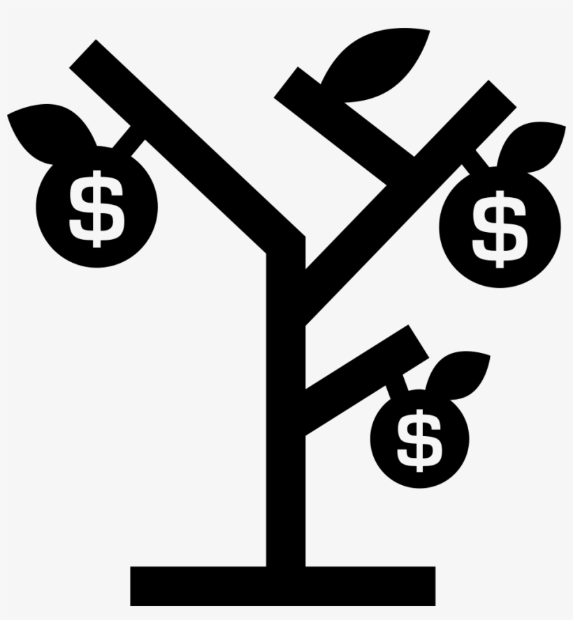 Money Tree With Dollars Fruits Comments - Free Money Tree Icon PNG ...
