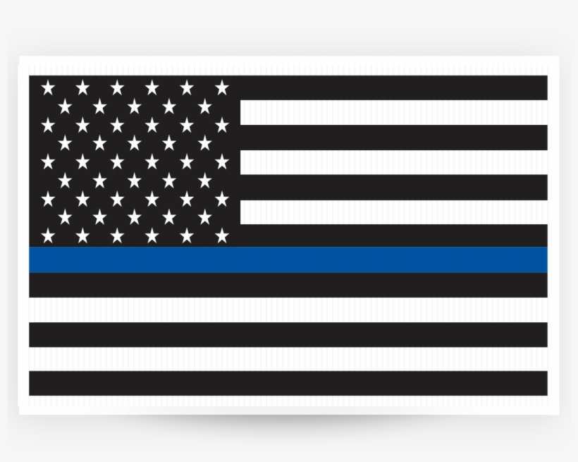 Thin Blue Line - American Flag PNG Image | Transparent PNG Free ...