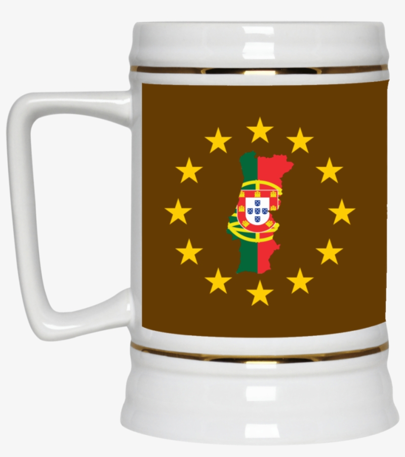 Portugal Map Inside European Union Eu Flag Mug Cup - De Los Muertos ...