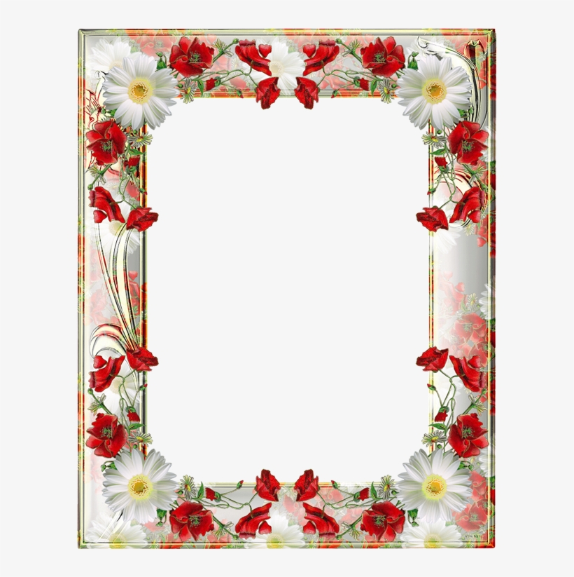 Bordes De Flores Rojas Png PNG Image | Transparent PNG Free Download on ...