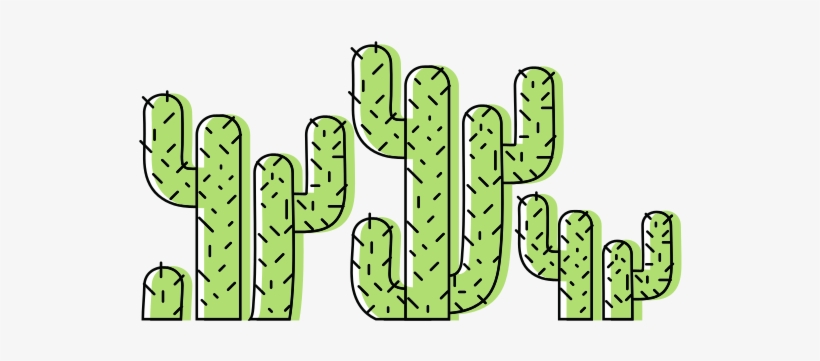 Color Tropical Natural Cactus Plants Design - Cactus PNG Image ...