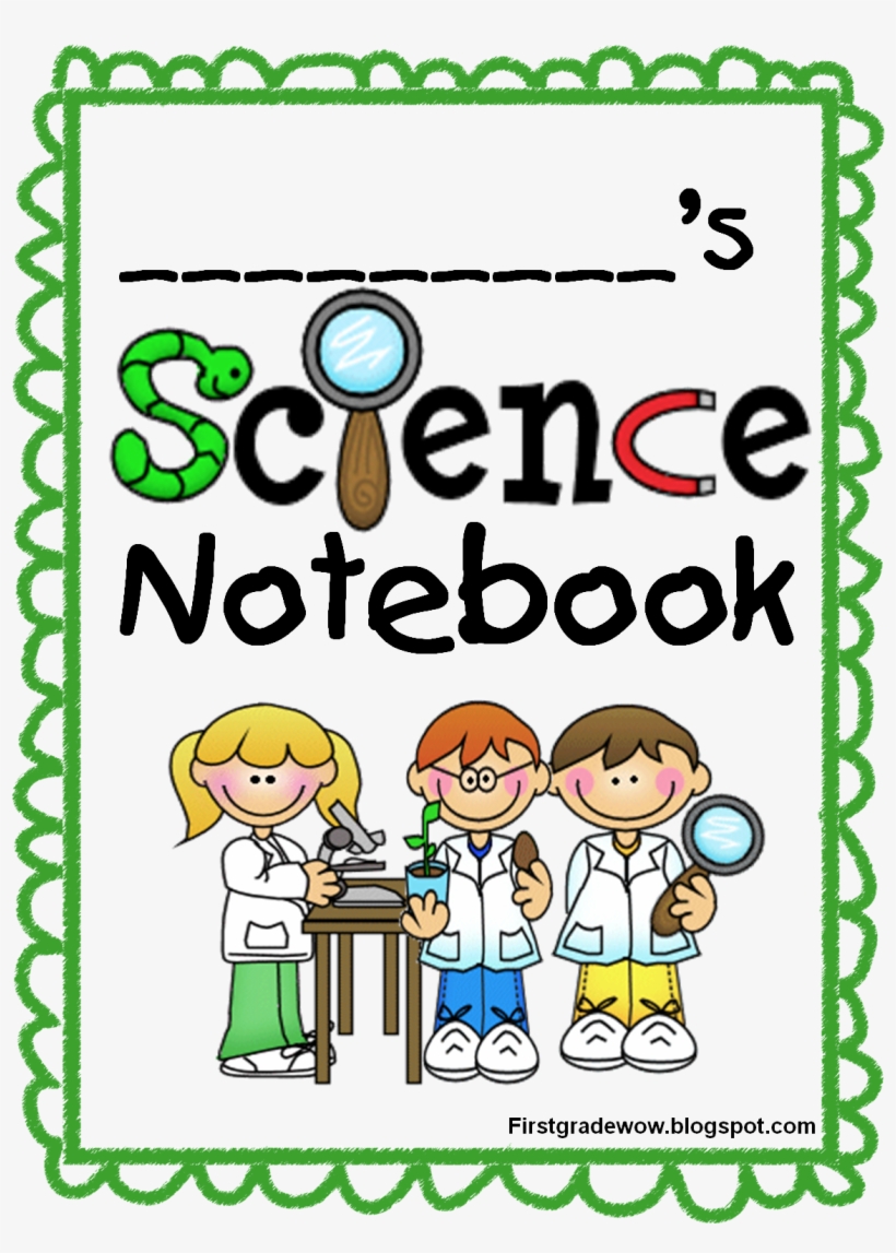 Vector Freeuse Library First Grade Wow Science - Science Notebook Cover ...