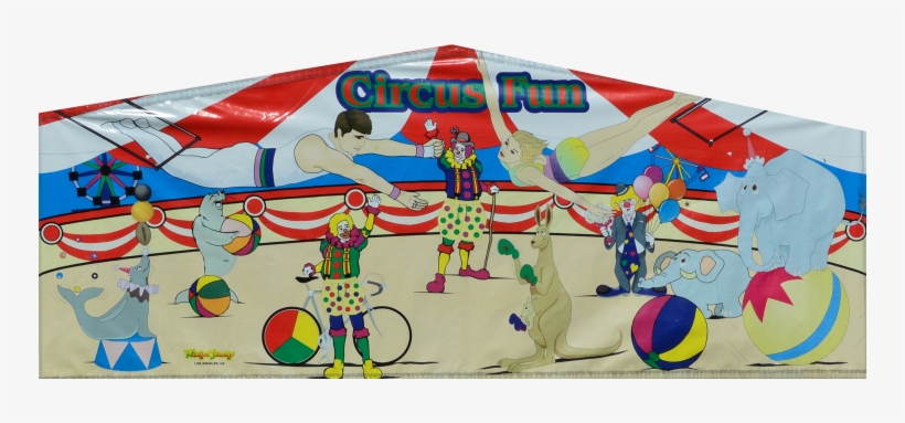 Circus Fun Panel Double Slide Bouncer Combo - Circus PNG Image ...