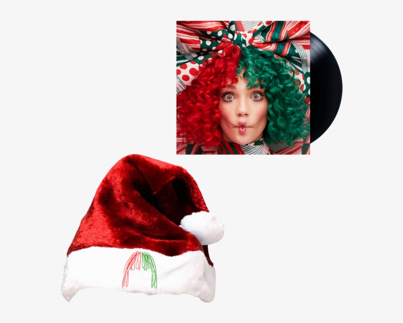 Vinyl Sia Santa Hat - Everyday Is Christmas By Sia Cd Album PNG Image ...