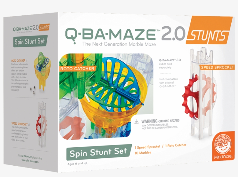 Mindware Q Ba Maze - Mindware Q-ba-maze 2.0 Spin Stunt Set PNG Image ...