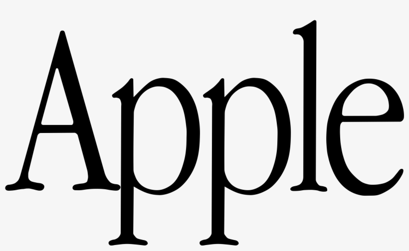 Download Apple Logo Png Transparent - Apple Text | Transparent PNG ...