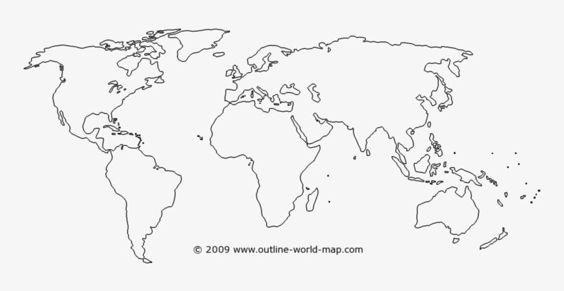 Download Easy World Map Outline | Transparent PNG Download | SeekPNG