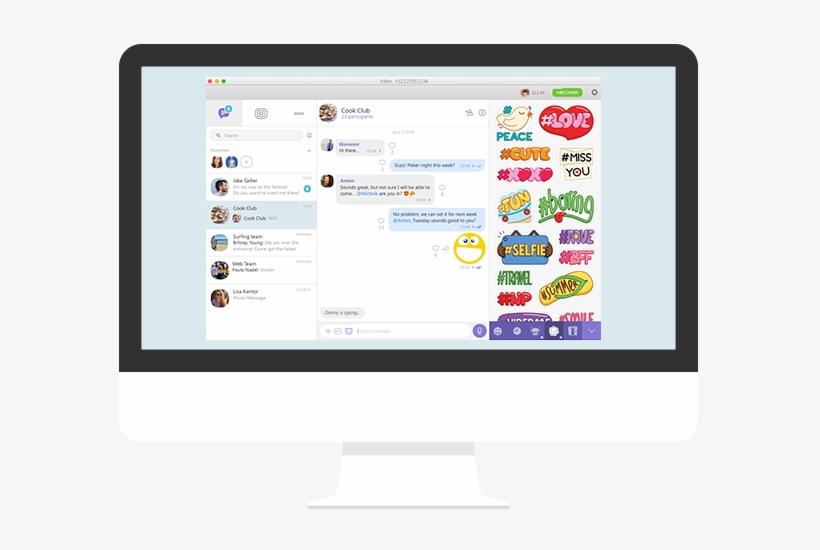 Viber For Desktop Viber For Desktop - Computer PNG Image | Transparent ...