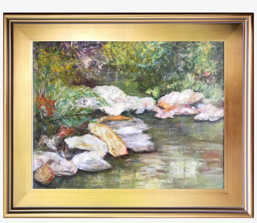 Download Impressionist Landscape Of A Stream - Openclipart ...