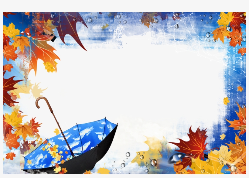 Autumn Frame Png Download - Phot Frame Rain Png PNG Image | Transparent ...