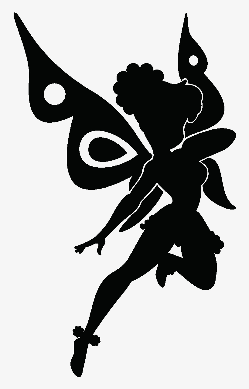 Tinkerbell Silhouette Png - Imagenes De Hadas Para Mdf PNG Image ...
