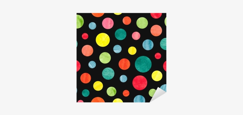 Download Seamless Colorful Dots Pattern - Watercolor Painting ...