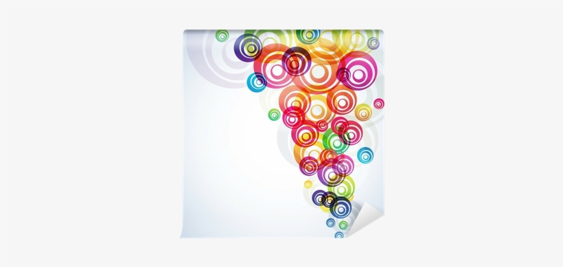 Colorful Circles Vector Background - Euclidean Vector PNG Image ...