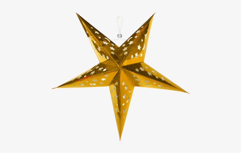 Gold Star Paper Lanterns - Gold Star Lantern Png PNG Image ...