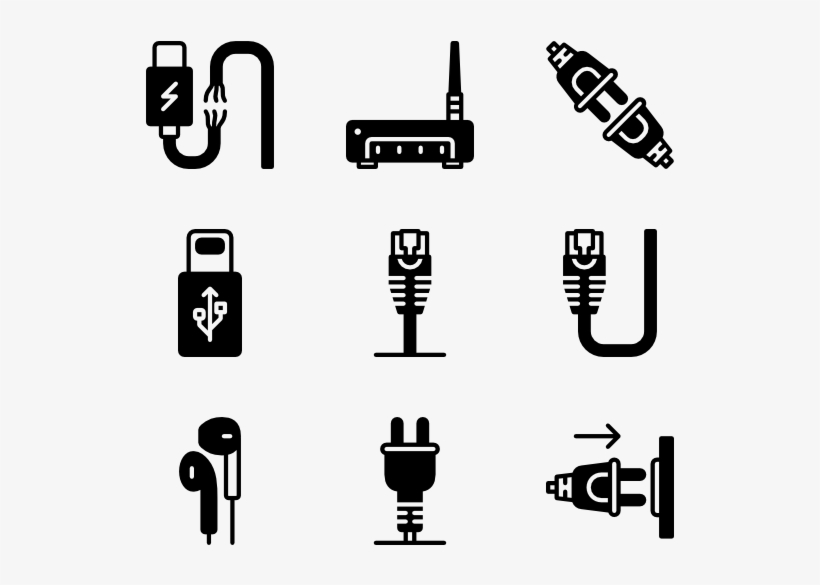 Connectors & Cables - Cabling Vector PNG Image | Transparent PNG Free ...