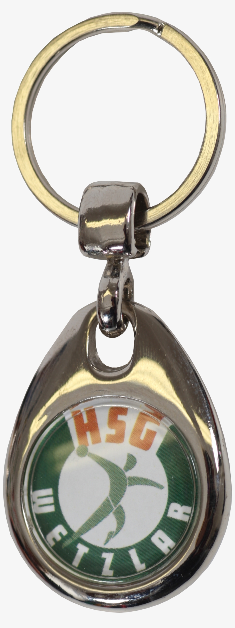 Metal Key Ring With Trolley Coin - Hsg Wetzlar PNG Image | Transparent ...