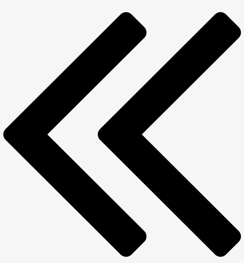 Download Chevron Svg Thin - Left Double Angle Bracket | Transparent PNG ...