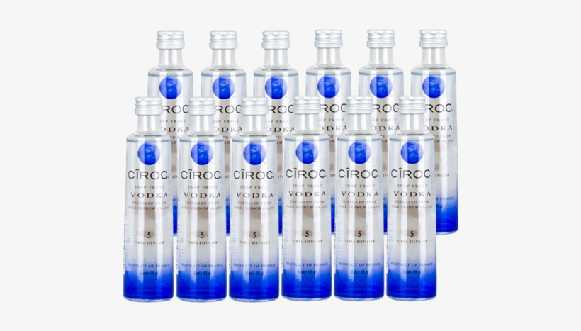 Ciroc Ultra Premium French Vodka 5cl Miniature 40% - Glass Bottle PNG ...