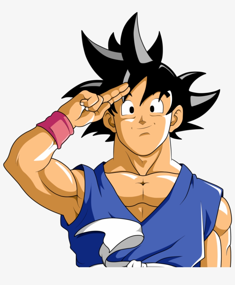 Gyukori - Goku Waving Png PNG Image | Transparent PNG Free Download on ...