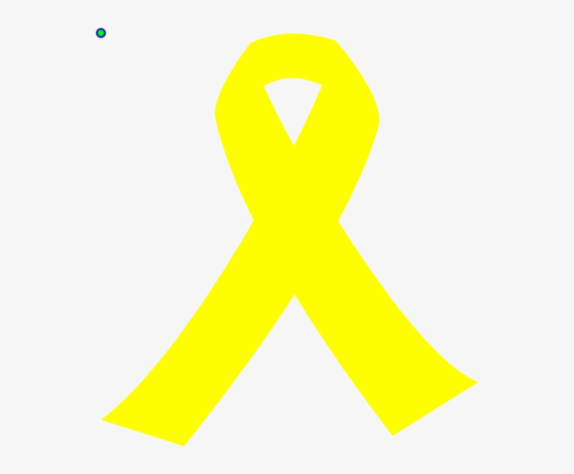 Yellow Cancer Ribbon Black Background PNG Image | Transparent PNG Free ...