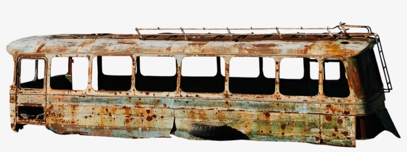 Bus, Old, Scrap, Rusted, Broken, Vehicle - Bus Old Png PNG Image ...
